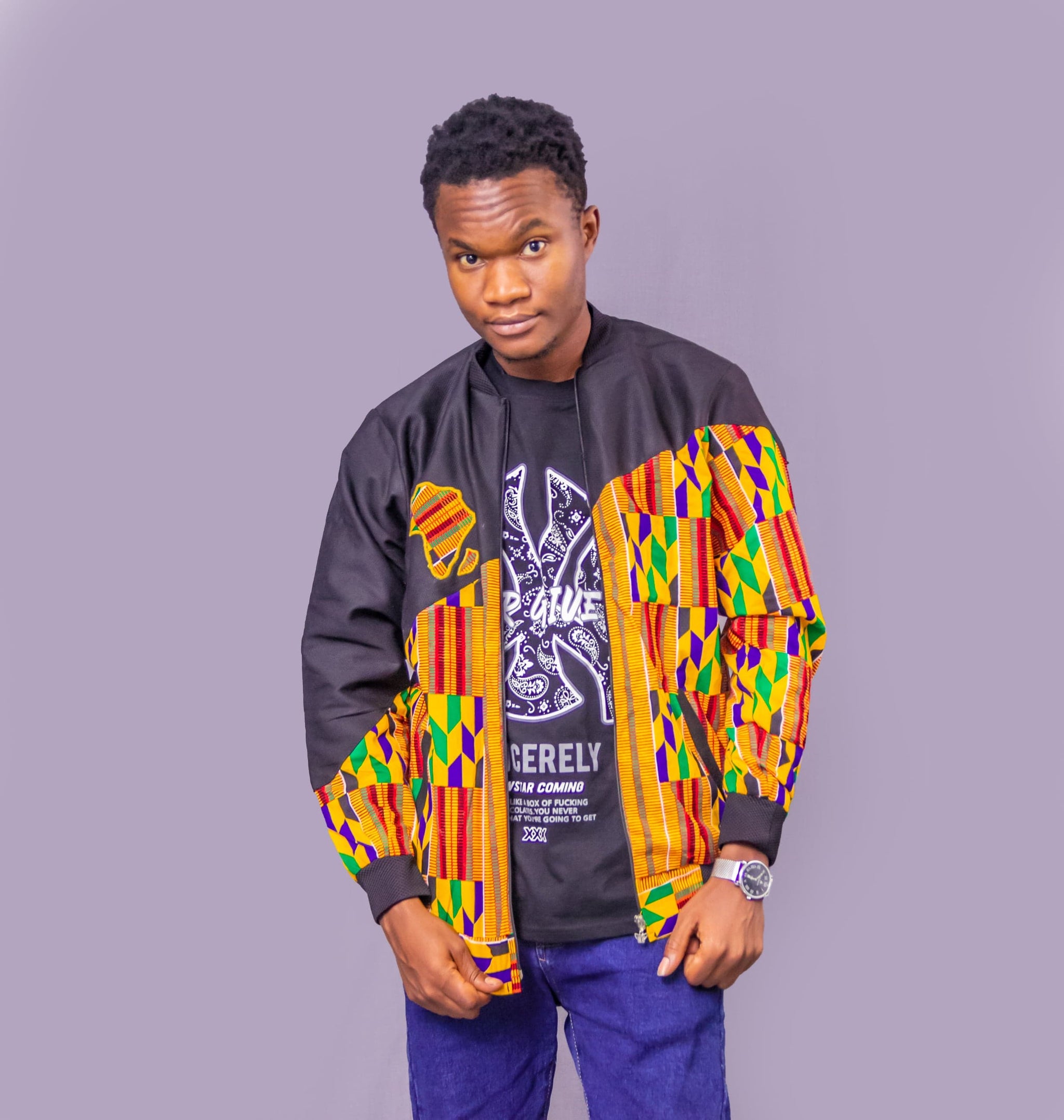 African Map Kente Jacket – Abbiexpress