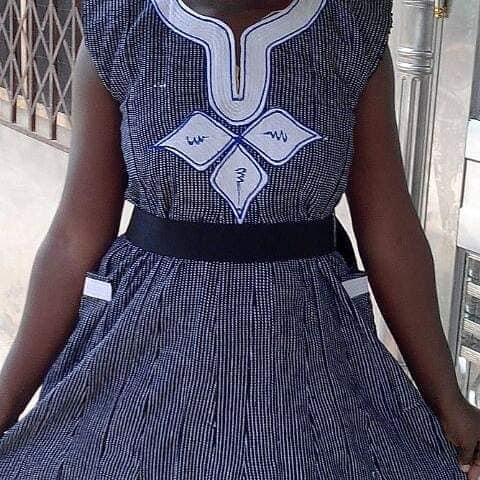 Ghanaian-African black and white Female - Batakari | African women wea ...